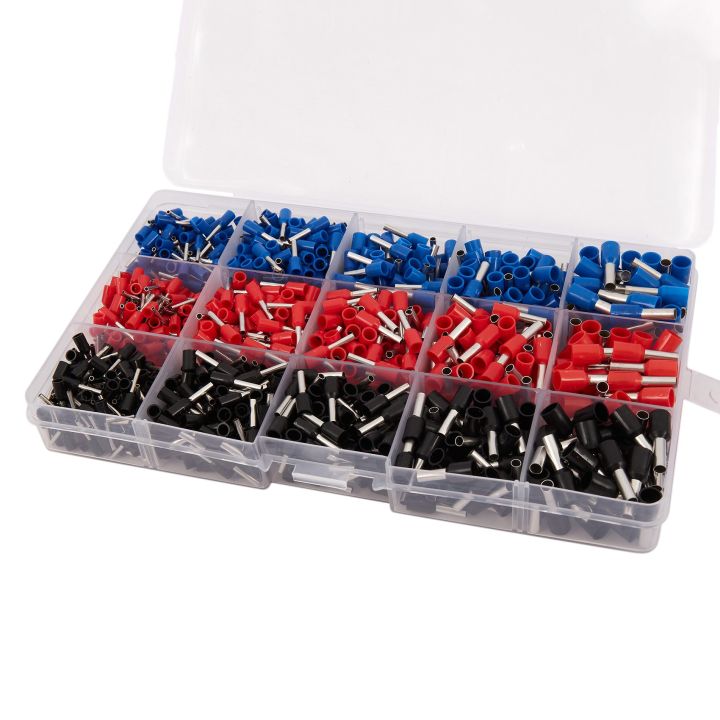 1065pcs/set 3 colors 22~12AWG Wire Copper Crimp Connector Insulated ...