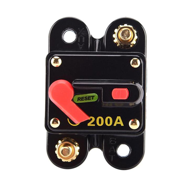 200A Fuse Circuit Breaker Manual Reset Waterproof for Car Audio Marine ...