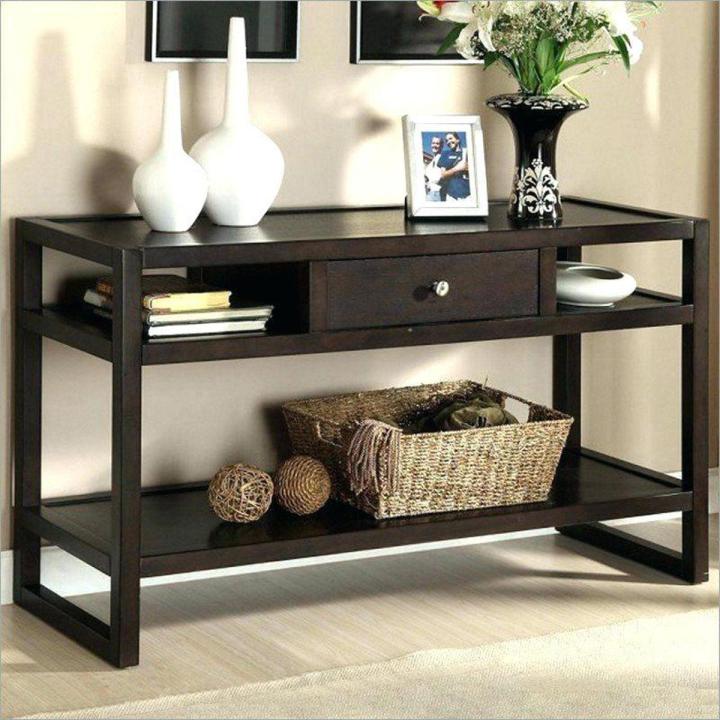 Malaysian processed wooden Console Table - Deep Chocolate | Daraz.com.bd
