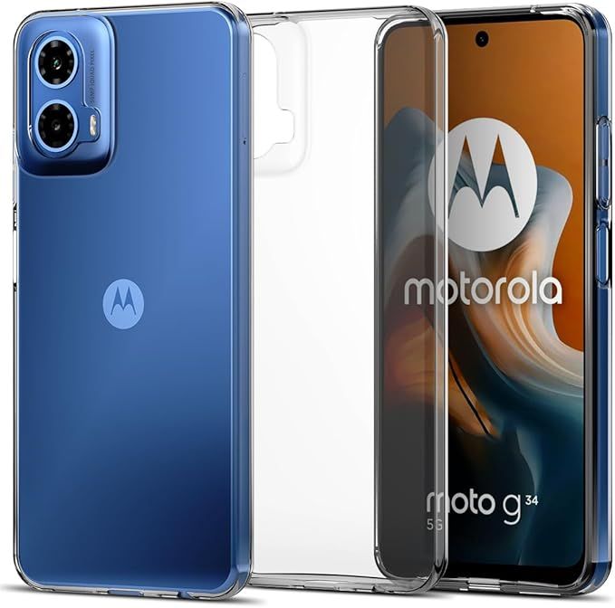 MOTOROLA MOTO G45 5G Flexible Clear Transparent Soft TPU Back Case ...