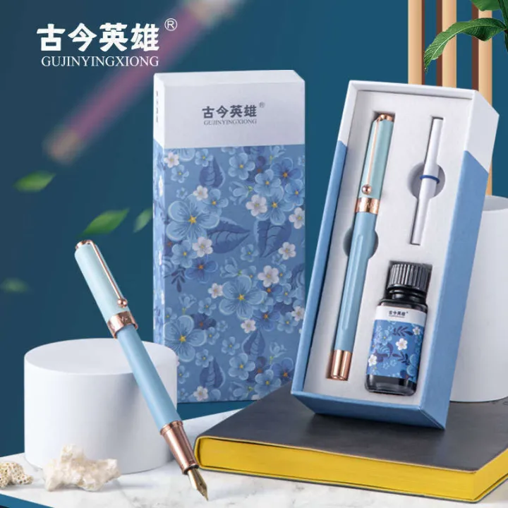 Multi colored high end fountain pen ballpoint pen box student office ...