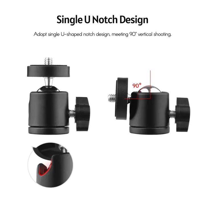 1pc Mini Swivel Ball Head Tripod Head 360 Degree Rotating Mount Base ...