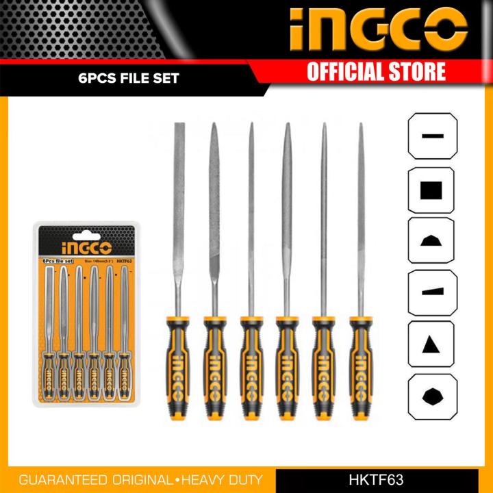 INGCO Set oF 6 Pcs Mini Iron Files 100mm-HKTF63 | Daraz.com.bd