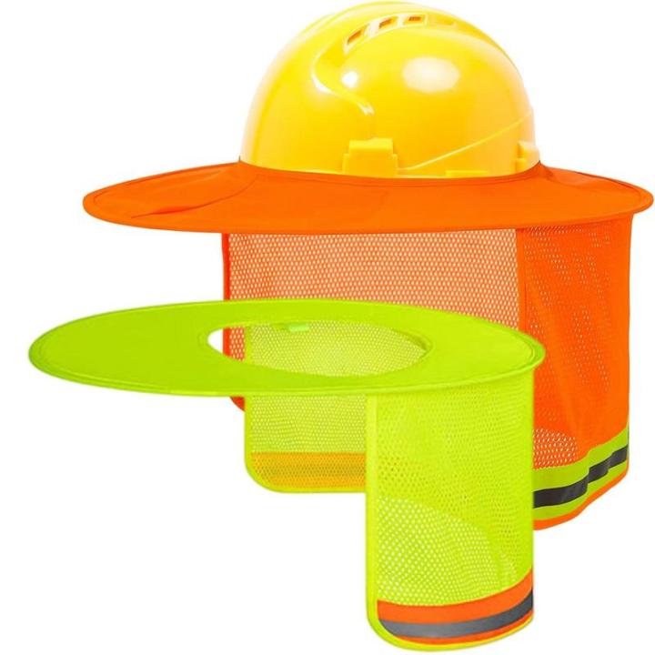 Summer Hard Hat Neck Shield Sun Shade Helmet Neck Shield Reflective ...