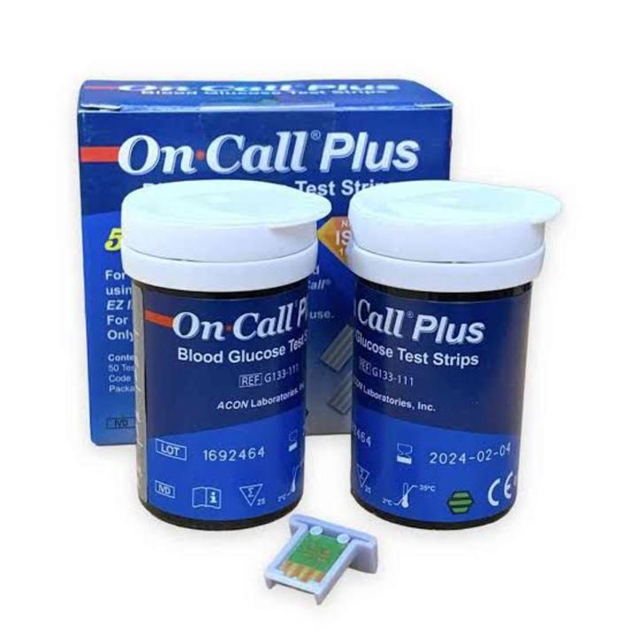 OnCall Plus GlucoseTest Strip (50 pcs) | Daraz.com.bd