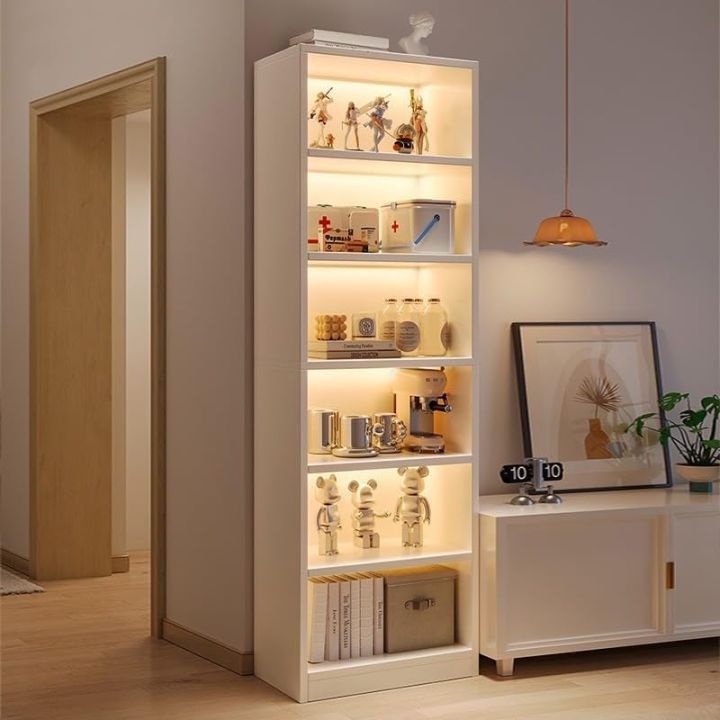 LEDIN Bookcase Bookshelves, 6-Shelf Tall Bookcase, RGB Color Special ...