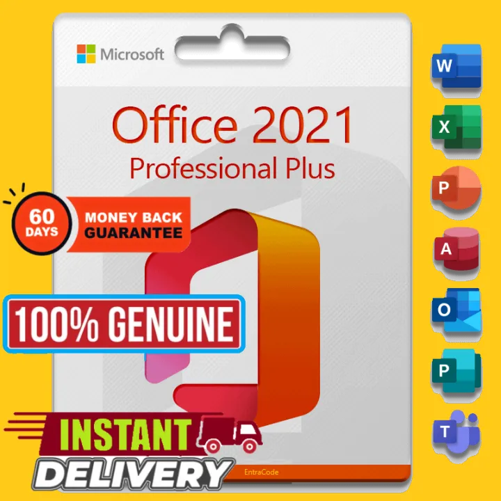 Microsoft Office 2021 Pro Plus Genuine Full Final Version Update 2025 ...