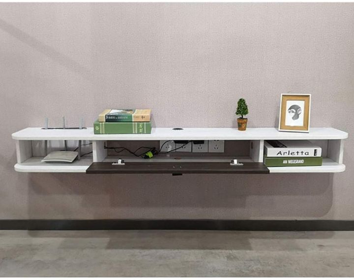 Living Room TV wall set top box rack wifi router storage wall hanging ...