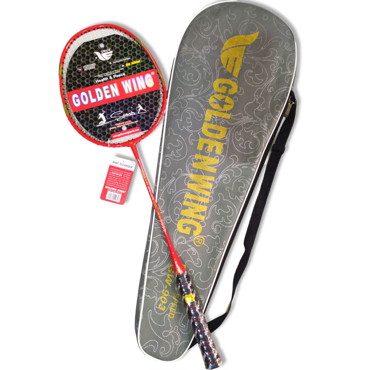 Golden Wing GW-903 Badminton Racket String Tension Multicolor With Best ...