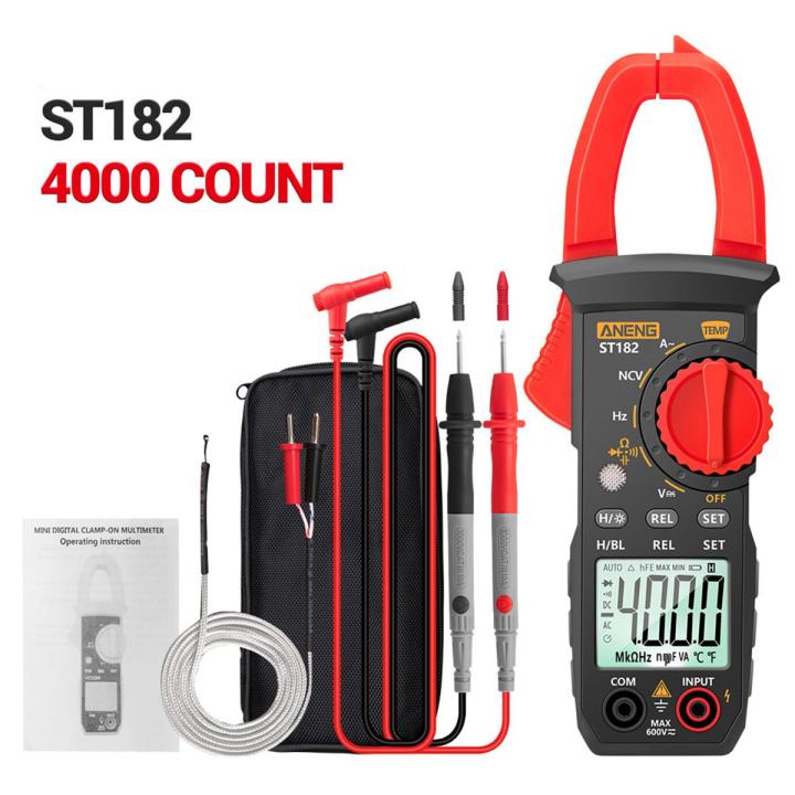 KOGEEK ST182 pro 4000 Counts Digital AC Current Clamp Meter 400A Range ...