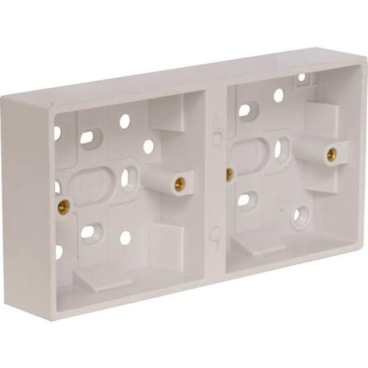 MK Moulded Pvc Box- 2gang | Daraz.com.bd