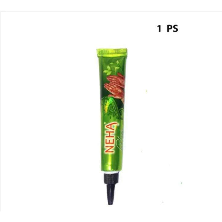 Neha Herbal Red Tube Fast Colour Cone Synthetic Mehendi - 1 ps | Daraz ...
