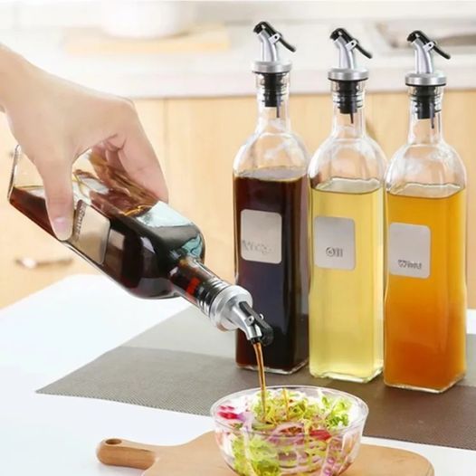 Oil Savings Glass Jar Kitchen Oil Glass Jar 300 Ml - Store Your Cooking ...