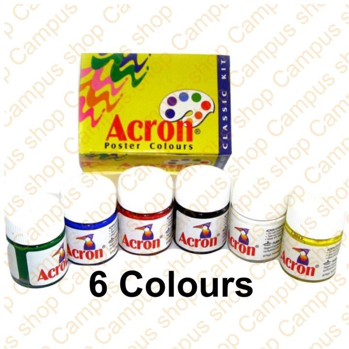 Acron Poster Color Gulliver Kit 6/12 Shades box for Poster Painting ...