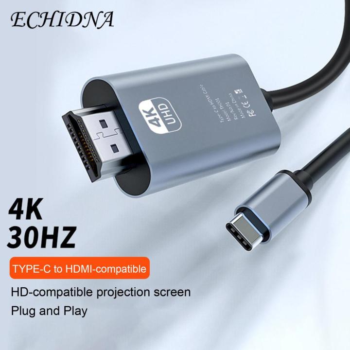 ECHIDNA Video Adapter Cable Stable Signal 4K Type-C to HDMI-compatible ...