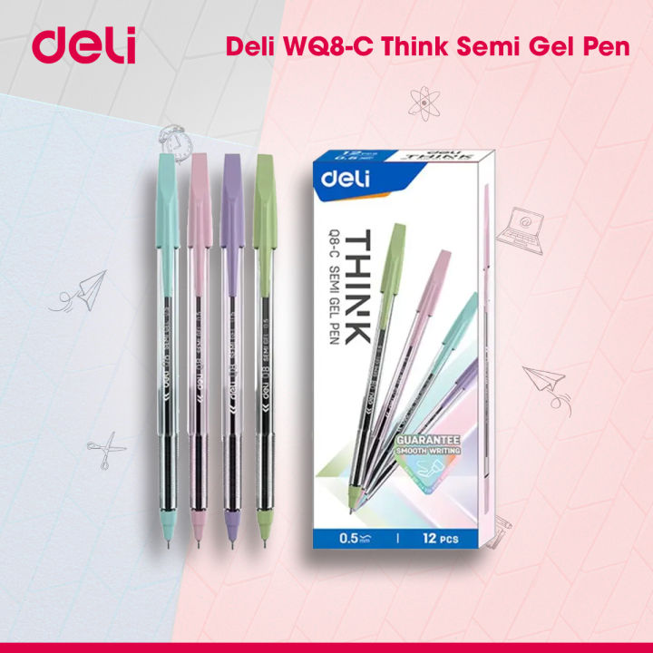 Deli WQ8-C Think Semi Gel Ink Pen | Daraz.com.bd