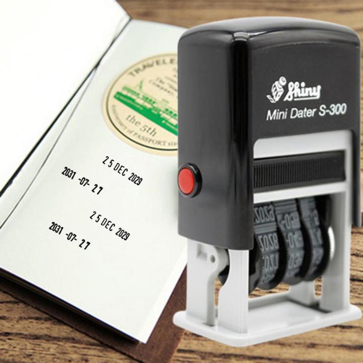 S-300 Shipping Receiving Self-Inking Diy Date Stamp Mini Date Diy Stamp ...