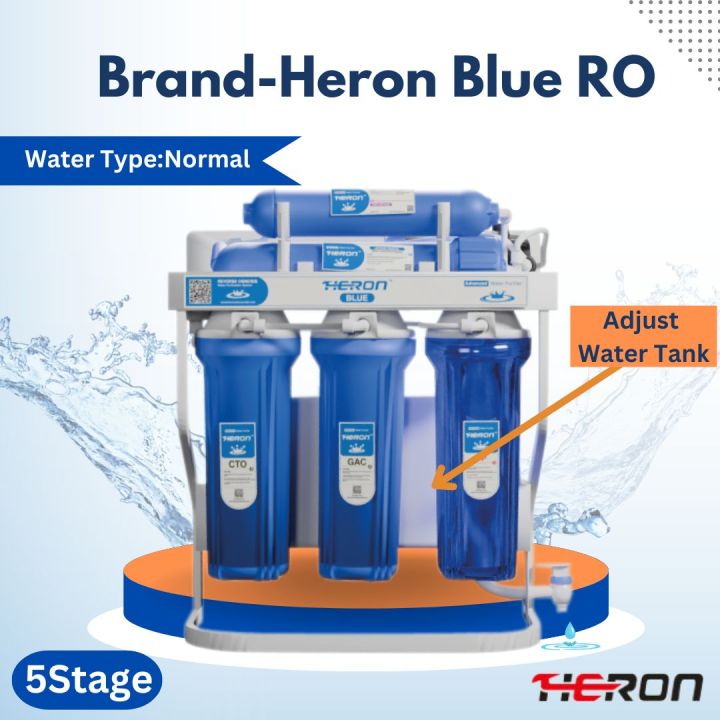Heron Zi 7 Stage RO (Reverse Osmosis) Water Purifier. Heron Water Filter. USA Technology Water ...