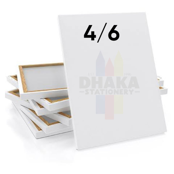 White PREMIUM CANVAS 4X6 Inch | Daraz.com.bd