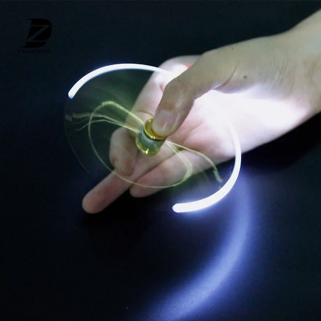 LED Spinning Pen Ball Gyro Pen Fidget Spinner Hand Top Glow In Dark ...