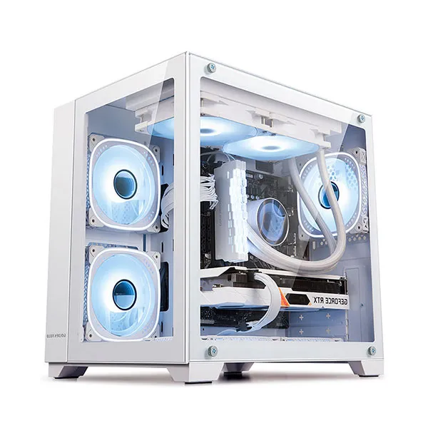 Golden Field Seaview M360 Micro-ATX Mini Tower White Gaming Case ...
