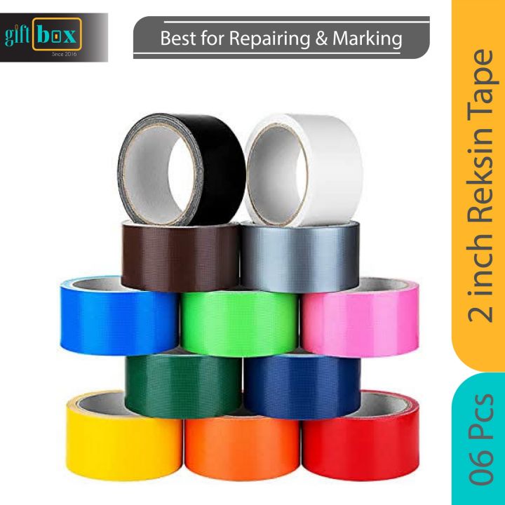 6 pcs 2 inch 3.5 yard Highly Adhesive Rexine Tape | Daraz.com.bd