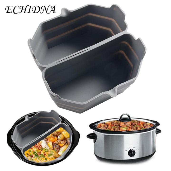 ECHIDNA Slow Cooker Divider with Handle Silicone Slow Cooker Insert ...