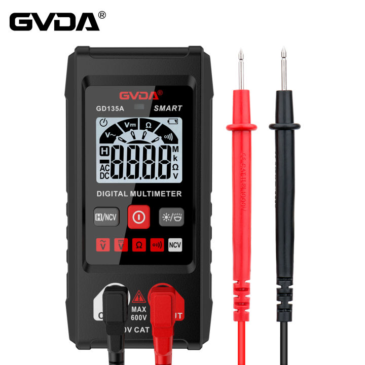 【Factory-direct】 GVDA Digital Multimeter Auto Range DMM Voltmeter RMS ...