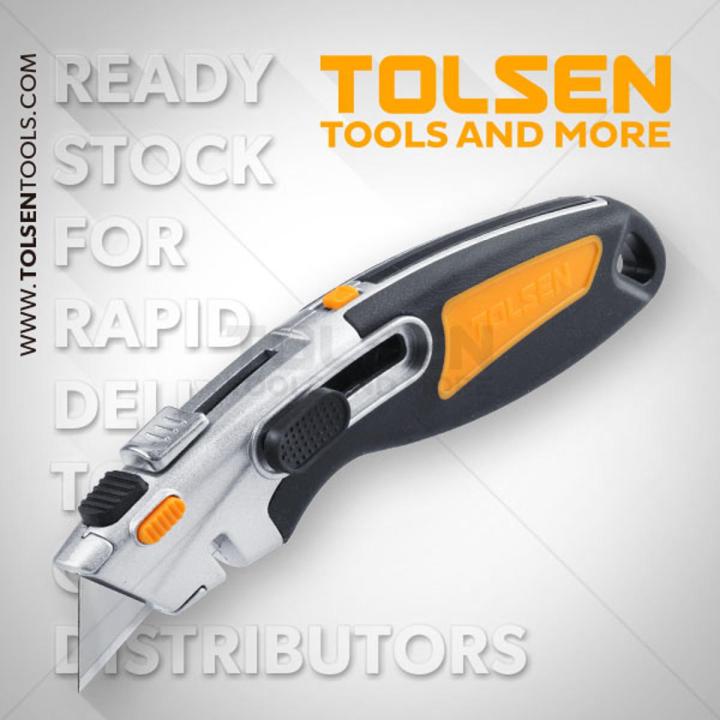 TOLSEN Utility Cutter Dual Function w/ Auto Lock and Retractable (SK2) Model: 30019 | Daraz.com.bd