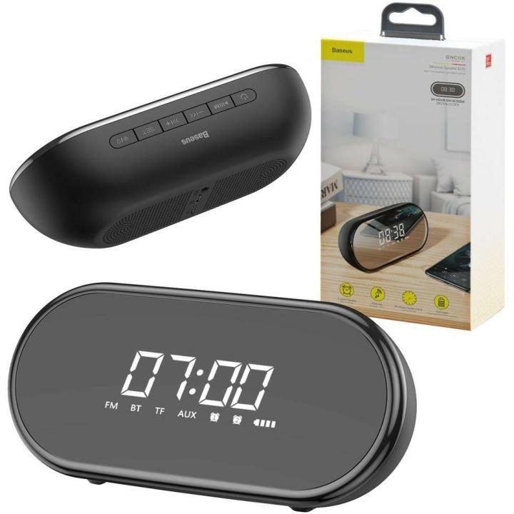 Baseus Encok E09 HiFi Stereo Bluetooth Speaker Wireless Alarm Clock ...