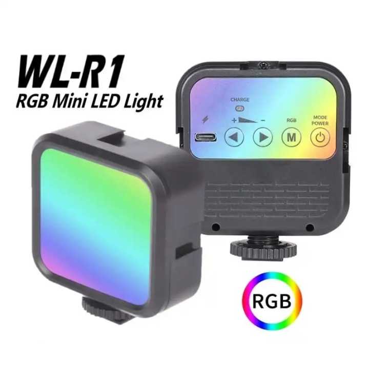 WL-R1 Mini RGB Hot Boot Fill Light Live Photography LED Portable ...