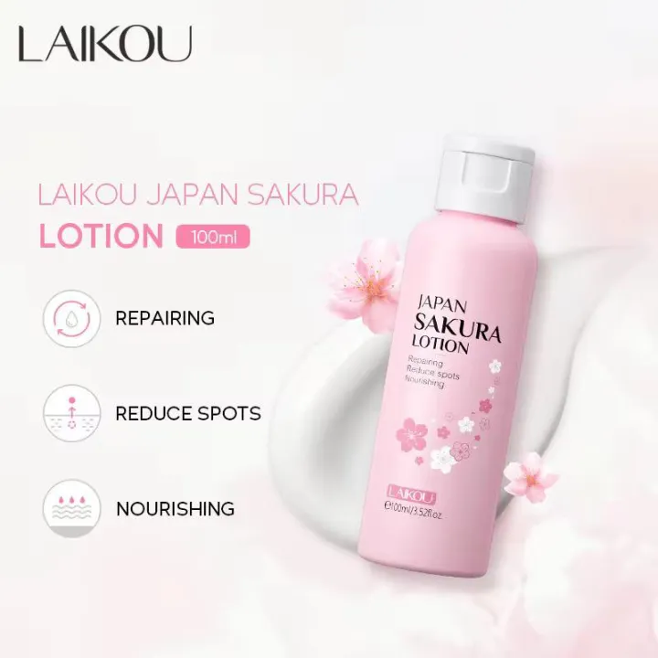 LAIKOU Japan Sakura Moisturizing Nourishing Face & Body Lotion- 100ml ...