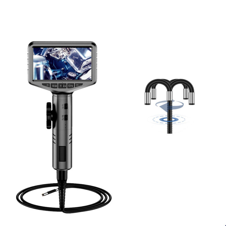 3.9MM 5-inch 360 ° rotating dual-lens endoscope IPS endoscope ...