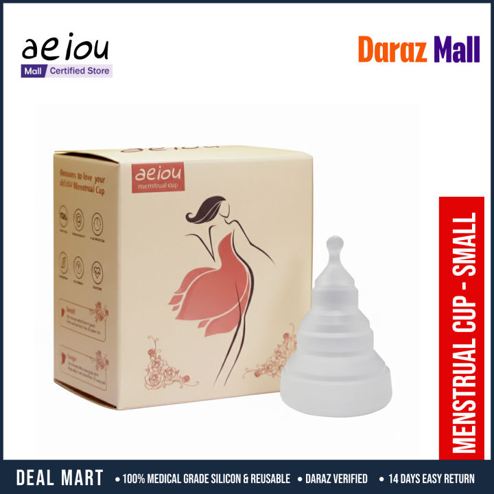 AEIOU Hypoallergenic Certified Medical Grade Reusable Menstrual Cup for ...