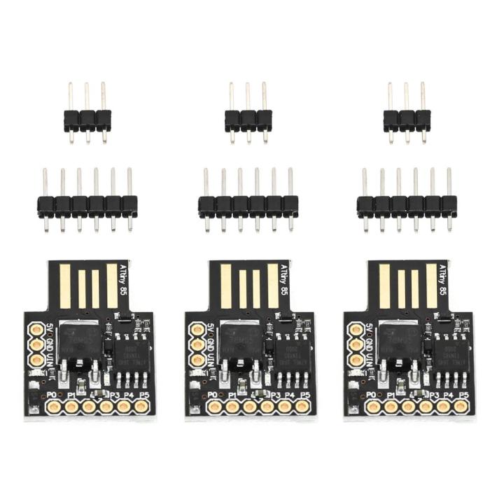 KOGEEK 3pcs Digispark Kickstarter Micro USB Development Board Compatible with Arduino ATtiny85 ...