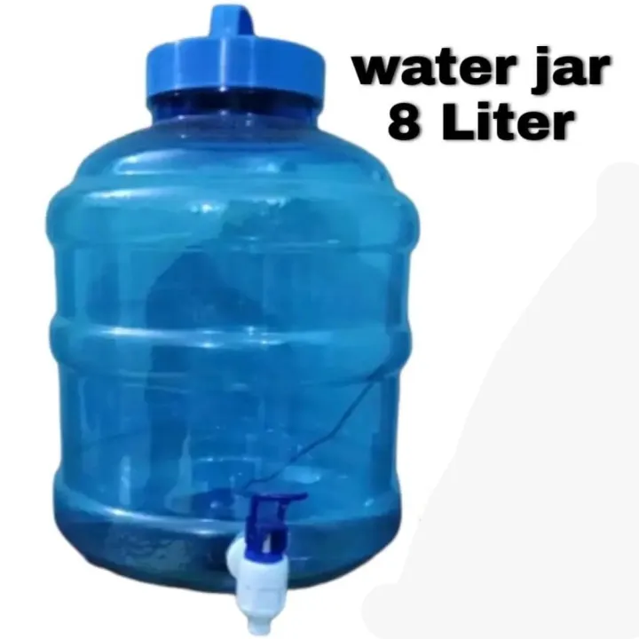 Manual Plastic Water Jar with Tap and Handle 8L Multicolour | Daraz.com.bd