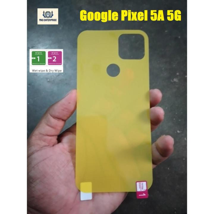 Google Pixel 5A 5G Crystal Clear Glossy Finish back Skin Jell Poly ...