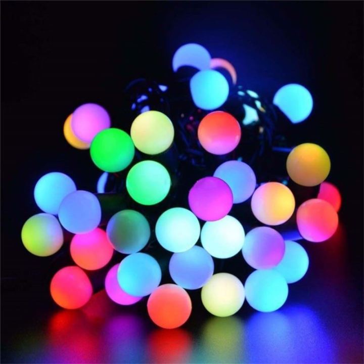 Decorative LED Fairy Light Ball Shaped - Multi-color - medium - bulbs ...
