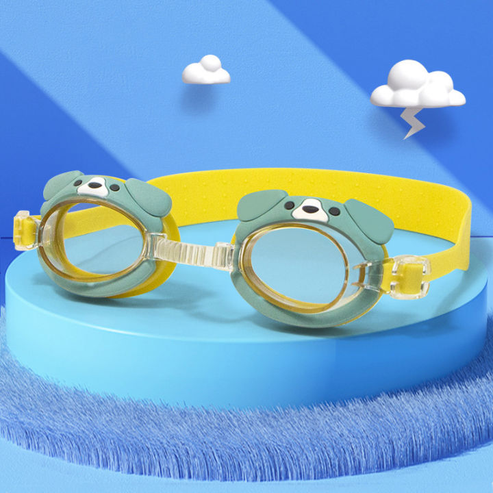 Swimming Goggles Kid Cartoon Cute HD Waterproof Fogproof Swim Eyewear ...