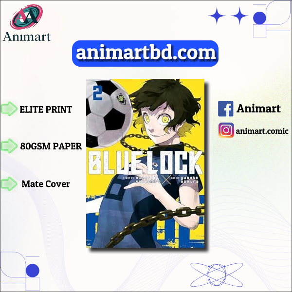 Blue Lock Volume 2 | Premium Quality Paperback Manga | ANIMART | Daraz ...