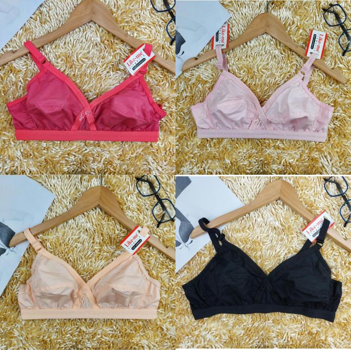 3 piece comfortable Indian Like me bra cotton big belt soft synthetic ...