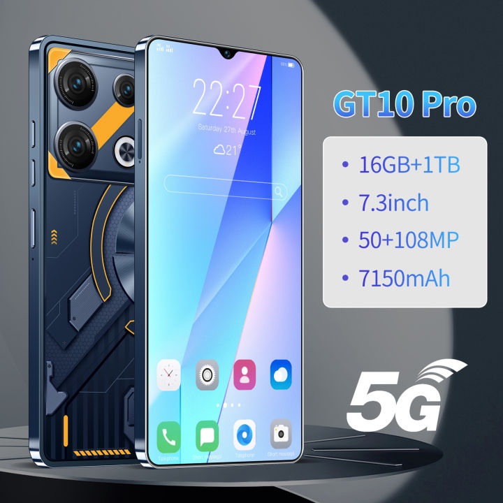 GT10 Pro Cross-Border 7.3 Inch Android 9.0 Smartphone 2+16G Water Drop ...