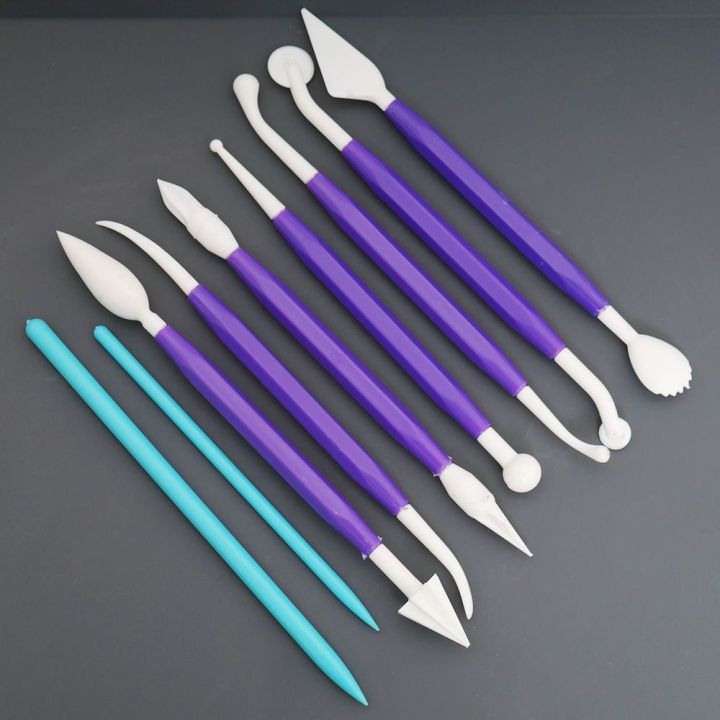 9Pcs/Set Fondant Cake Decorating Modelling Tools Fondant Needle Cake ...