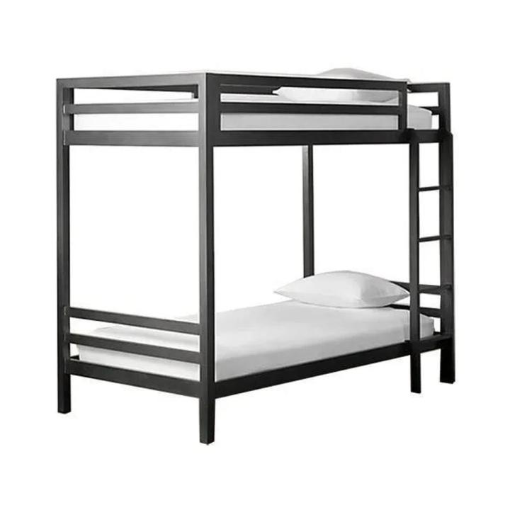 Powder Coated Paint Steel Bunk Bed - Black - Bed | Daraz.com.bd