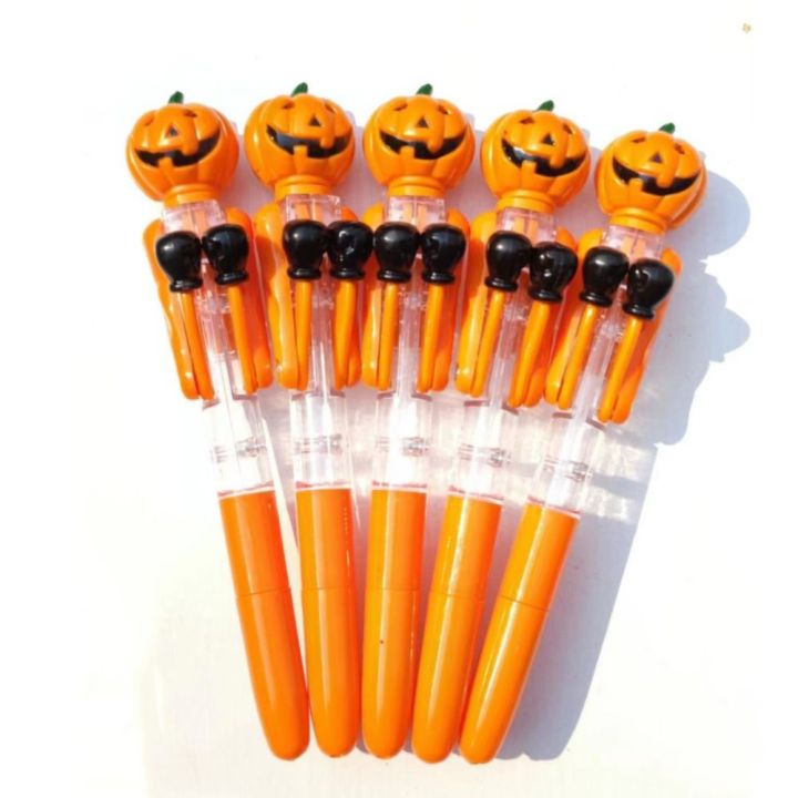 Creative Decompressed Pumpkin Boxing Pen Play Game With Light Halloween ...