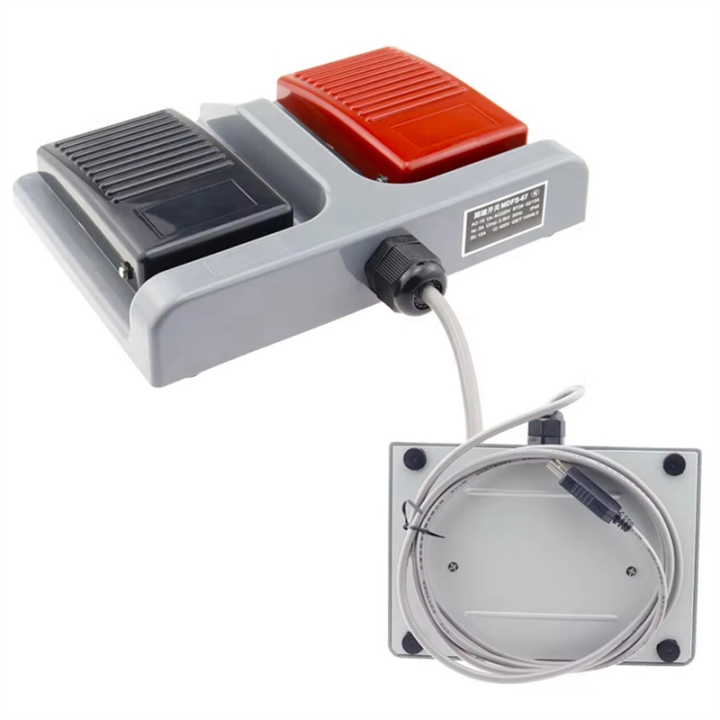 Momentary Plastic Foot Switch Two-Way Flip with 10A/220V AC Wire Self ...