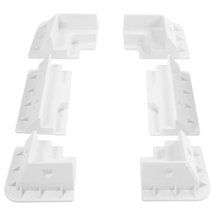 (COKP) 6PCS ABS Solar Panel Bracket Kit Caravan Motorhome RV Boat ...