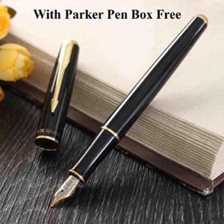 Metal Black 0.5mm Classic Executive Complete Fine Hooded Nib Fountain ...