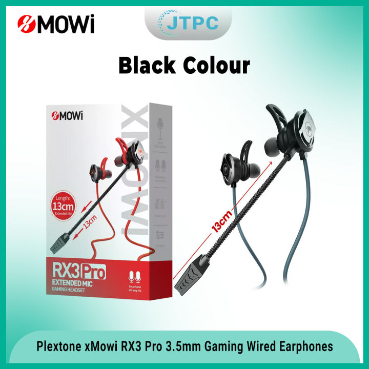 Plextone xMowi RX3 Pro 3.5mm Gaming Wired Headphone with Detachable Mic ...