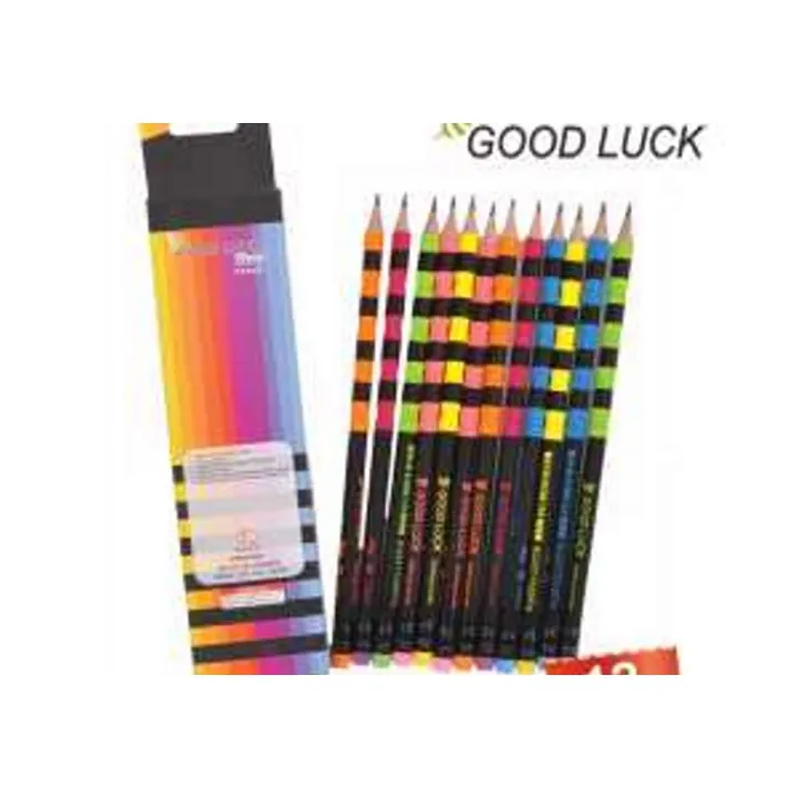 Good Luck Star Pencil 2B RUBBER TIPPED GRAPHITE PENCIL | Daraz.com.bd